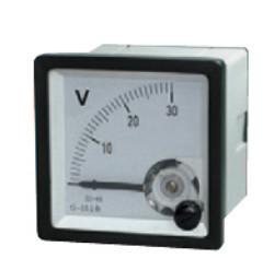 China SD-48 DC 150V Analog Panel Meter Voltmeter Class 2.5 Accuracy for sale
