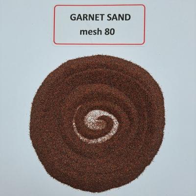 China CNC waterjet cutting Abrasive medium Garnet sand mesh 80 for sale