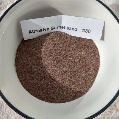 China CNC waterjet cutting Abrasive medium Garnet sand mesh 80 washed 4 times for sale