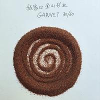 China Garnet Sand mesh 30/60 for Sandblasting: Natural Abrasive medium, Mohs 7.0-7.5, Sa2.5-3 for sale