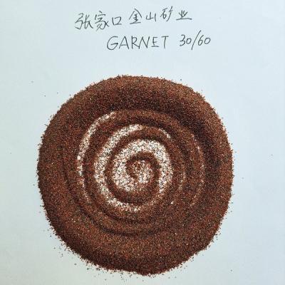 China Garnet Sand mesh 30/60 for Sandblasting: Natural Abrasive medium, Mohs 7.0-7.5, Sa2.5-3 for sale