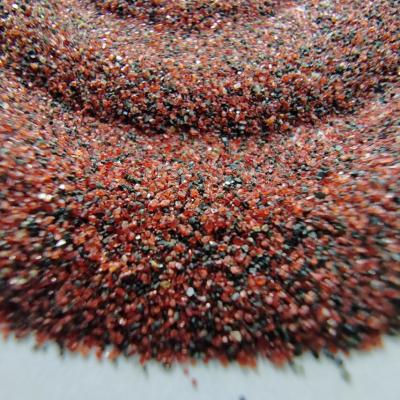 China Almandine rock Garnet Sand mesh 30/60 Abrasive for Sandblasting: Natural Abrasive medium, Mohs 7.0-7.5, Sa2.5-3 for sale
