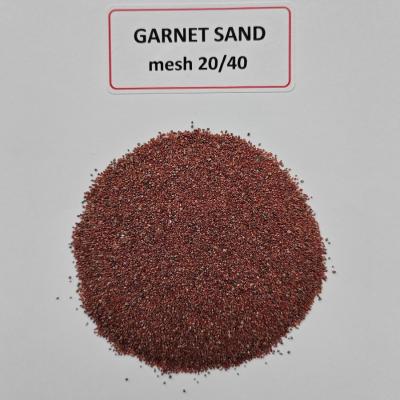 China Garnet Sand mesh 20/40 Abrasive for Sandblasting: Natural Abrasive medium, Mohs 7.0-7.5, Sa2.5-3 for sale