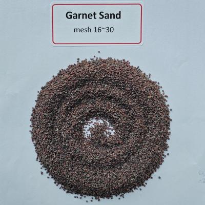 China Garnet Sand mesh 16/30 Abrasive for Sandblasting: Natural Abrasive medium, Mohs 7.0-7.5, Sa2.5-3 for sale