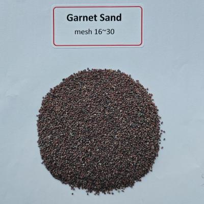 China Garnet Sand mesh 16/30 Abrasive for Sandblasting: Natural Abrasive medium, Mohs 7.0-7.5, Sa2.5-3 for sale