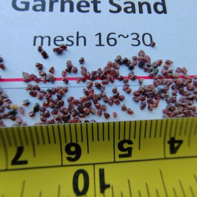 China Garnet Sand mesh 16/30 Abrasive for Sandblasting: Natural Abrasive medium, Mohs 7.0-7.5, Sa2.5-3 for sale