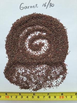 China Garnet Sand mesh 16/30 Abrasive for Sandblasting: Natural Abrasive medium, Mohs 7.0-7.5, Sa2.5-3 for sale