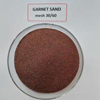China Almandine rock Garnet Sand mesh 30/60 Abrasive for Sandblasting: Natural Abrasive medium, Mohs 7.0-7.5, Sa2.5-3 for sale