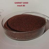 China CNC waterjet cutting Abrasive medium Almandine rock Garnet sand mesh 80 HS code 25132000 for sale