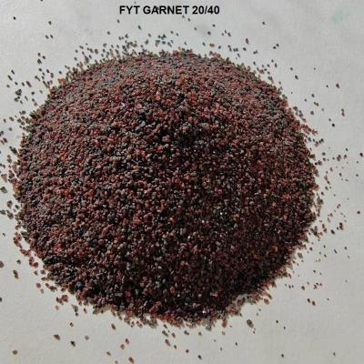 China Sandblasting GARNET 20X40 20/40 MESH : Natural Abrasive medium, Mohs 7.0-7.5, Sa2.5-3 for sale