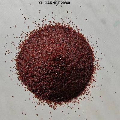 China Sandblasting GARNET 20X40 20/40 MESH : Natural Abrasive medium, Mohs 7.0-7.5, Sa2.5-3 for sale