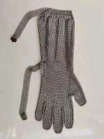 China Long sleeve Stainless steel CUT RESISTANT  GLOVES ring mesh chain mail mesh auti-cutting safety gloves S M L XL XXL for sale