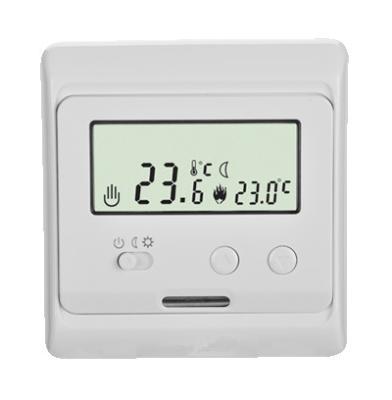 China Digital Heated Floor Thermostat 16a Floor Sensor For Home , 2 Watt Power for sale