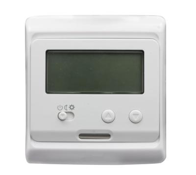 China Smart Digital Heated Floor Thermostat NTC Sensor 220V-240V With LCD Screen for sale