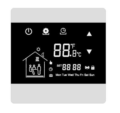 China Touch Screen Digital LCD Programmable Floor Heating Thermostat for sale