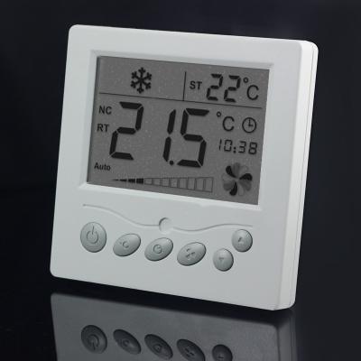 China HVAC Systems Digital Temperature Controller Thermostat With Programmable Fan for sale