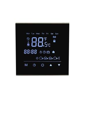 China Electronic Touch Screen Thermostat 16A 220V/230V For Floor Heating System for sale