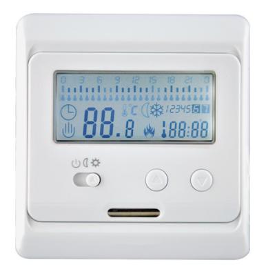 China IP20 Heated Floor Thermostat , Floor Digital Easy Heat Thermostat Replacement for sale