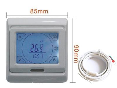 China LCD touch screen weekly programmable electric floor heating thermostats for sale