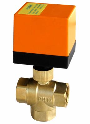 China Professional Multiport Electric Ball Valve 50Hz No Leakage With Brass Material for sale
