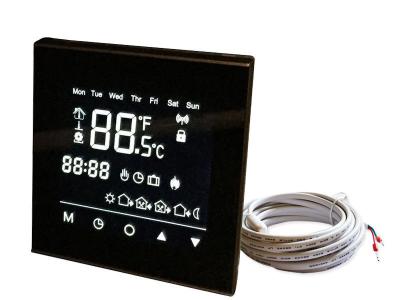 China LCD Digital Programmable Room Thermostat NTC Sensor For Floor Heating System for sale