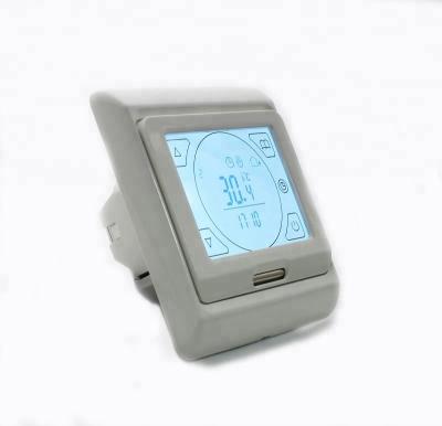 China E91.716 Programmable LCD Touch Screen Thermostat With Self Extinguishing PC for sale