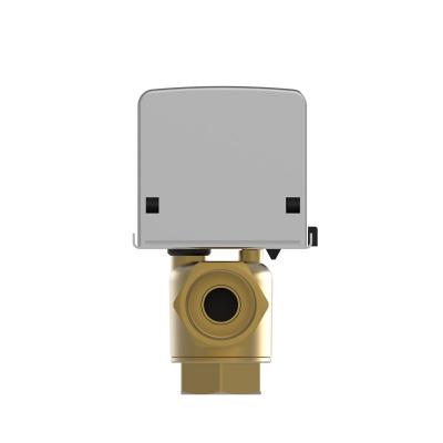 China Fan Coil Spring Return Actuator Motorized Valve / 1.6 MPa Brass Ball Control Valve for sale