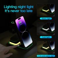 China ABS PC Wireless Phone Holder 4 In 1 Magnetic Wireless Charger For Phone for sale