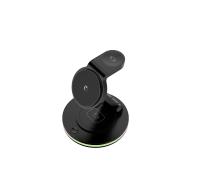 China 4 In 1 Magnetic Wireless Charging Support Qi cell phones with colorful light design ABS and PC for sale