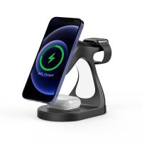 China 4 In 1 Smart Magnetic Wireless Charging Dolphin Style Y008 4 In 1 Wireless Charger For Apple for sale