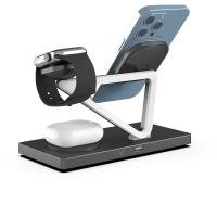 China 5 In 1 Portable Night Light 2w Wireless Charger Multifunction Abs Material for sale