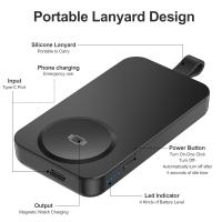 China Magnetic Apple Wireless Power Bank 12V 3A 2 In 1 Magsafe Charger for sale