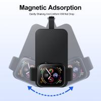 China Magnetic Apple Wireless Power Bank 12V 3A 2 In 1 Magsafe Charger for sale