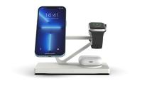 China 15watt 360g Compatible 5 In 1 Magnetic Wireless Charger With Night Light 2w Black And White for sale