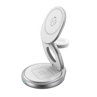 China Portable Wireless Charger Foldable 15W High Speed Wireless Charger For Earphones Phones for sale