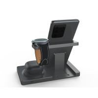 China Desktop 5 In 1 Wireless Charging Station For Apple & Samsung Night Light 15w Black And White for sale
