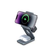 China Aluminum Alloy Metal Wireless Charging Holder 15w  Phone Charging Stand For Watch for sale