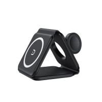 China Stylish 15W Apple Wireless Travel Charger Magnetic Foldable Wireless Charger For Phone for sale