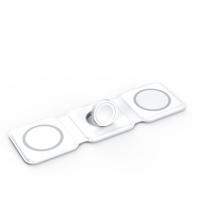 China Stylish 15W Apple Wireless Travel Charger Magnetic Foldable Wireless Charger For Phone for sale