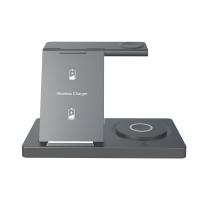China 5 In 1 Apple Wireless Charger Foldable Induction Phone Charger Compatible Apple & Android Black and white for sale