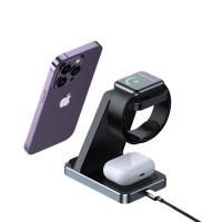 China X2 3 In 1 Type C Wireless Charging Phone Holder Dual Coil Official Samsung Fast Charger for sale