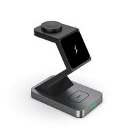 China X3 Safe Magnetic Quick Charge 9V 2A 3 In 1 Wireless Charger for sale