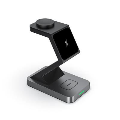 China X3 Safe Magnetic Quick Charge 9V 2A 3 In 1 Wireless Charger for sale