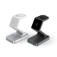China X3 Safe Magnetic Quick Charge 9V 2A 3 In 1 Wireless Charger for sale
