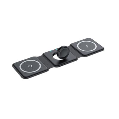China Foldable 15W Multi Function Wireless Charger 3 In 1 Charging Station For for sale