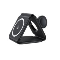 China Foldable 15W Multi Function Wireless Charger 3 In 1 Charging Station For for sale