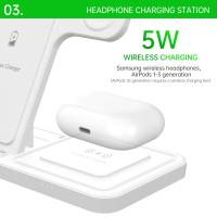 China Ultra Thin Wireless Travel Charger Foldable 15w Qi Wireless Charger For Smartphones for sale