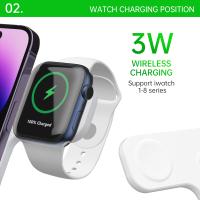 China Ultra Thin Wireless Travel Charger Foldable 15w Qi Wireless Charger For Smartphones for sale