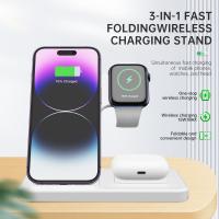 China CE/FCC/ROHS Ultra-Thin 3-In-1 Multi-Function Wireless Charger For Apple Phones, Earphones, And Watches for sale