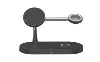 China FCC ROHS Metal Wireless Charging 15W Zinc Alloy Wireless Charger Bracket for sale
